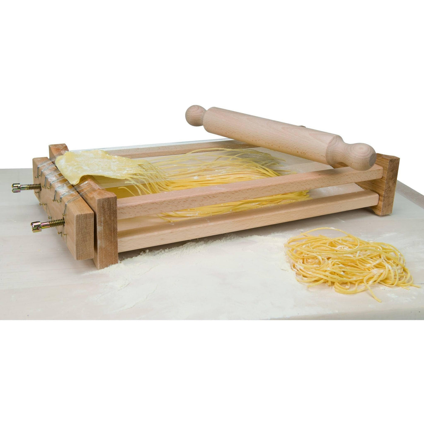 Traditional Chitarra Pasta Cutter c/w Rolling Pin – Pasta Kitchen ...